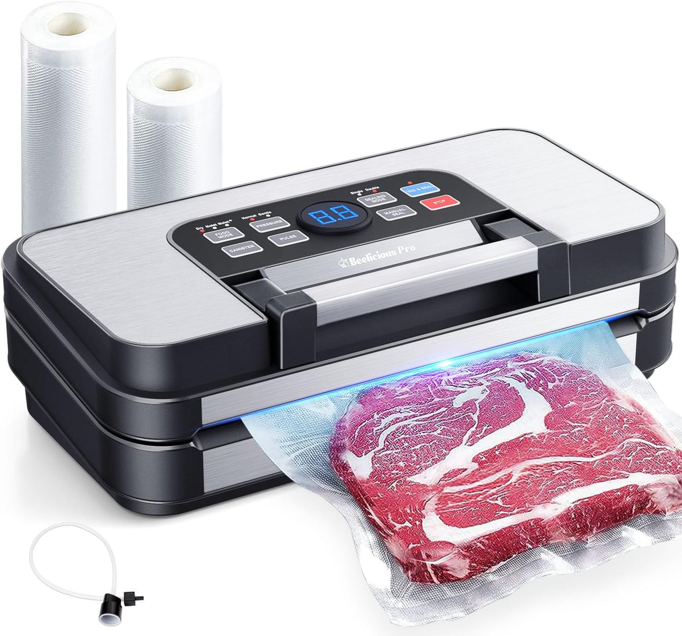 95Kpa Powerful Precision Vacuum Sealer, with 10-in-1 Functions, Easy-L ...